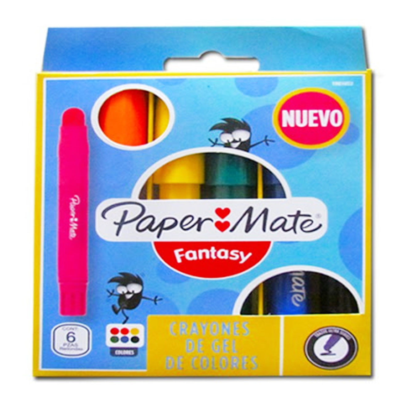 PAPER MATE FANTASY 6CT FAT GEL CRAYON Codigo: 1981653 – CORDYMEX