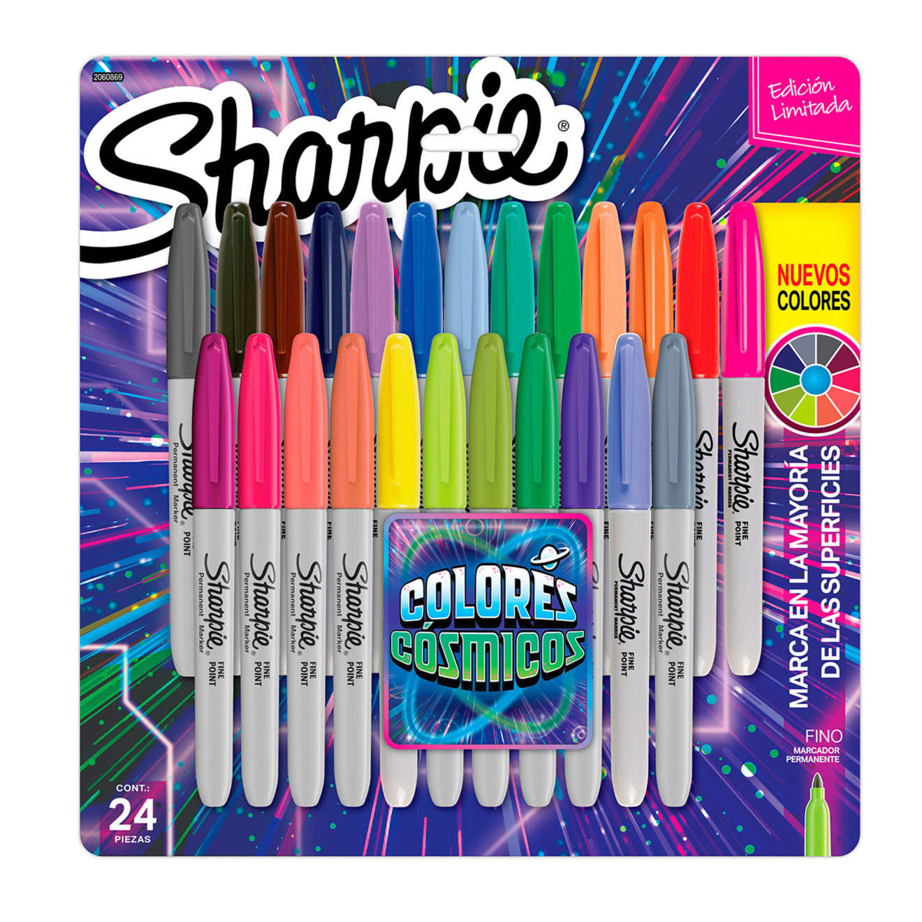 MARCADORES SHARPIE COSMIC COLORES 24 PZ Codigo:2060869 – CORDYMEX