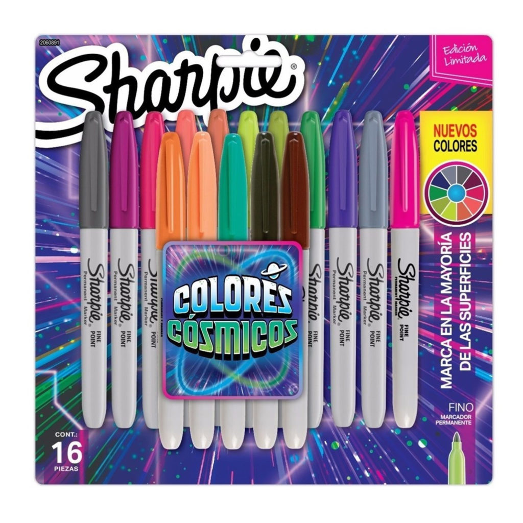 MARCADORES SHARPIE COSMIC COLORES16 PZ Codigo:2060891 – CORDYMEX