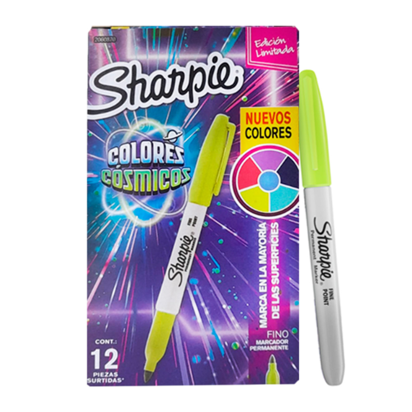 Sharpie Colores Cósmicos Caja 12 pz Codigo:2060870 – CORDYMEX